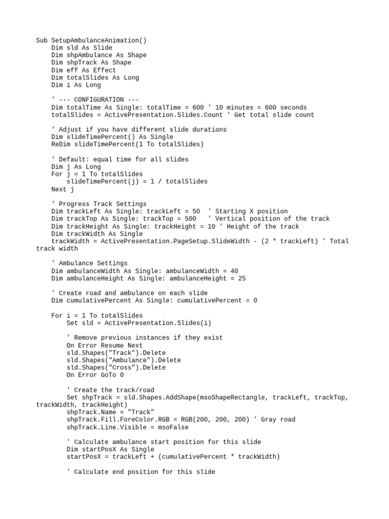 Fixed Ambulance Animation | PDF | Computer Programming