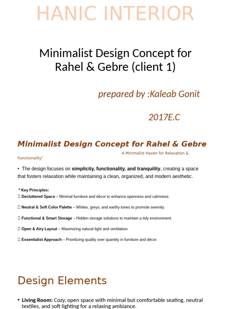 Hanic Interior | PDF