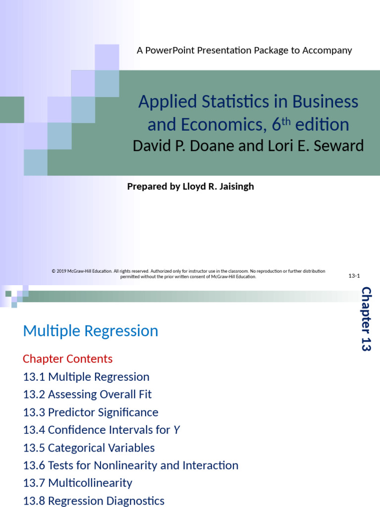 Multiple Regression Analysis Overview | PDF | Linear Regression | Multicollinearity