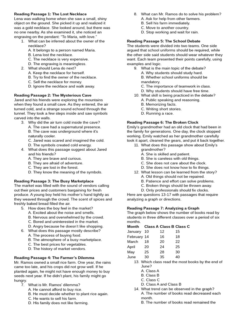 Nat Diagnostic Exam File | PDF | Pride And Prejudice | Excalibur