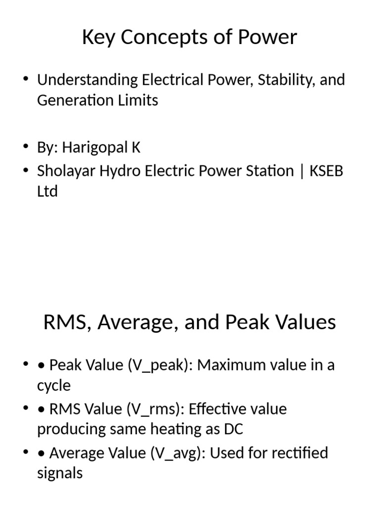Key Concepts of Power | PDF