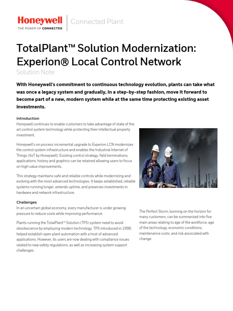 PMT Hps Experion LCN Solution Note | PDF | Computing