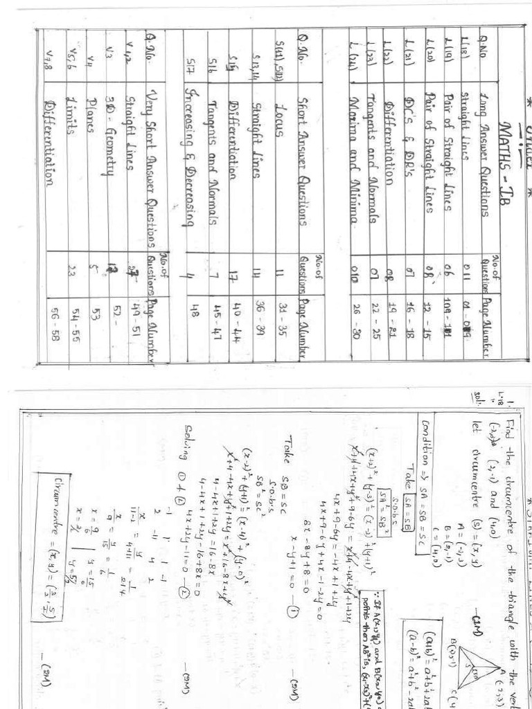Inter Maths 1B Pass Marks To Full Marks | PDF