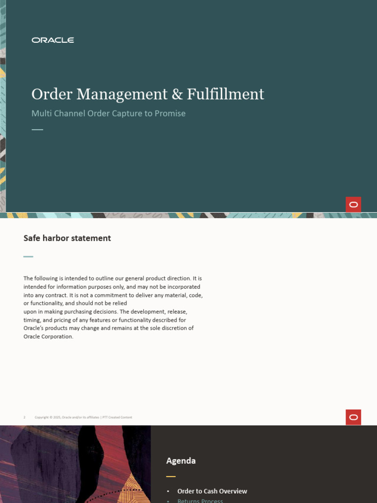 01 Multi Channel Order Capture To Promise | PDF | Oracle Corporation ...