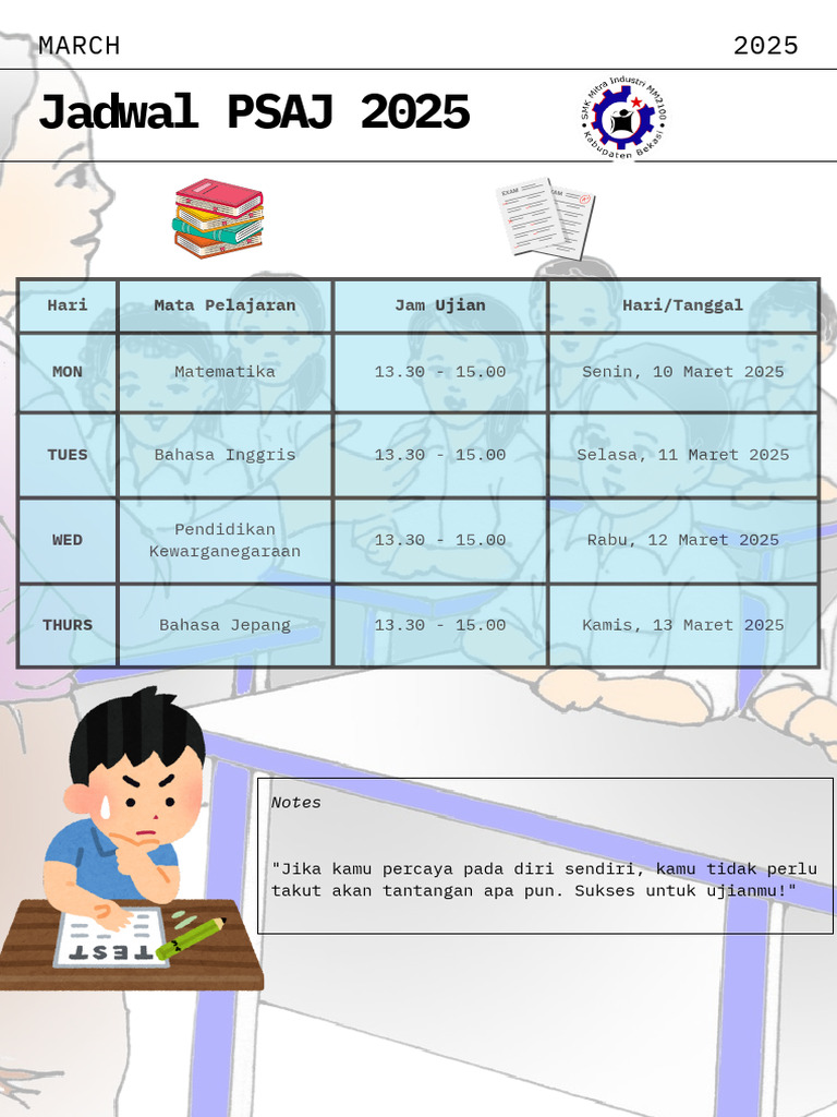 Jadwal PSAJ Siswa | PDF