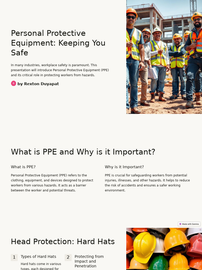 Personal Protective Equipment Keeping You Safe (1) | PDF | Personal ...