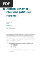 ABC Checklist | PDF | Self-Improvement