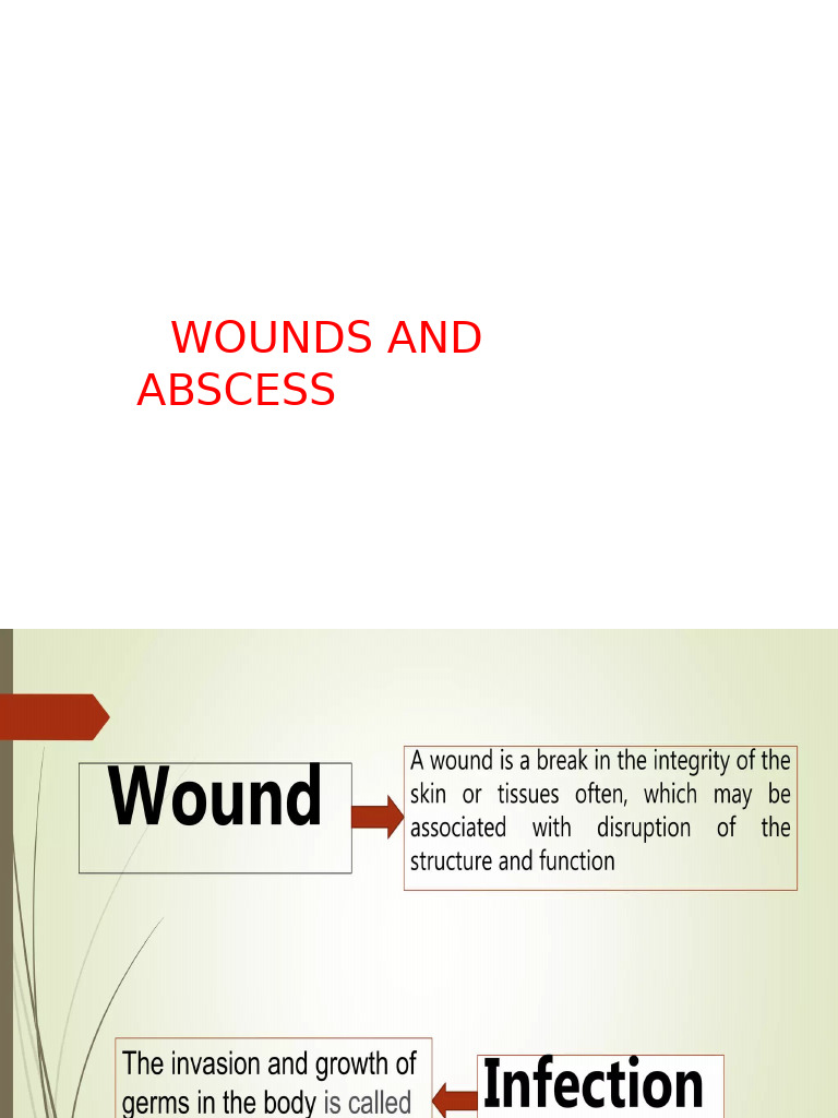 Wounds and Abscess | PDF