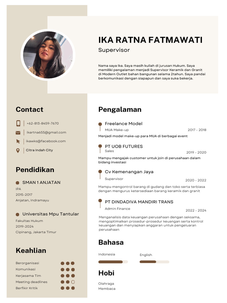 CV Ika Ratna Fatmawati | PDF
