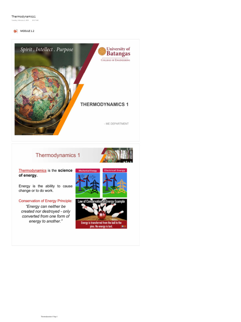 THRM1 Module1.2 Basic Concepts Notes | PDF