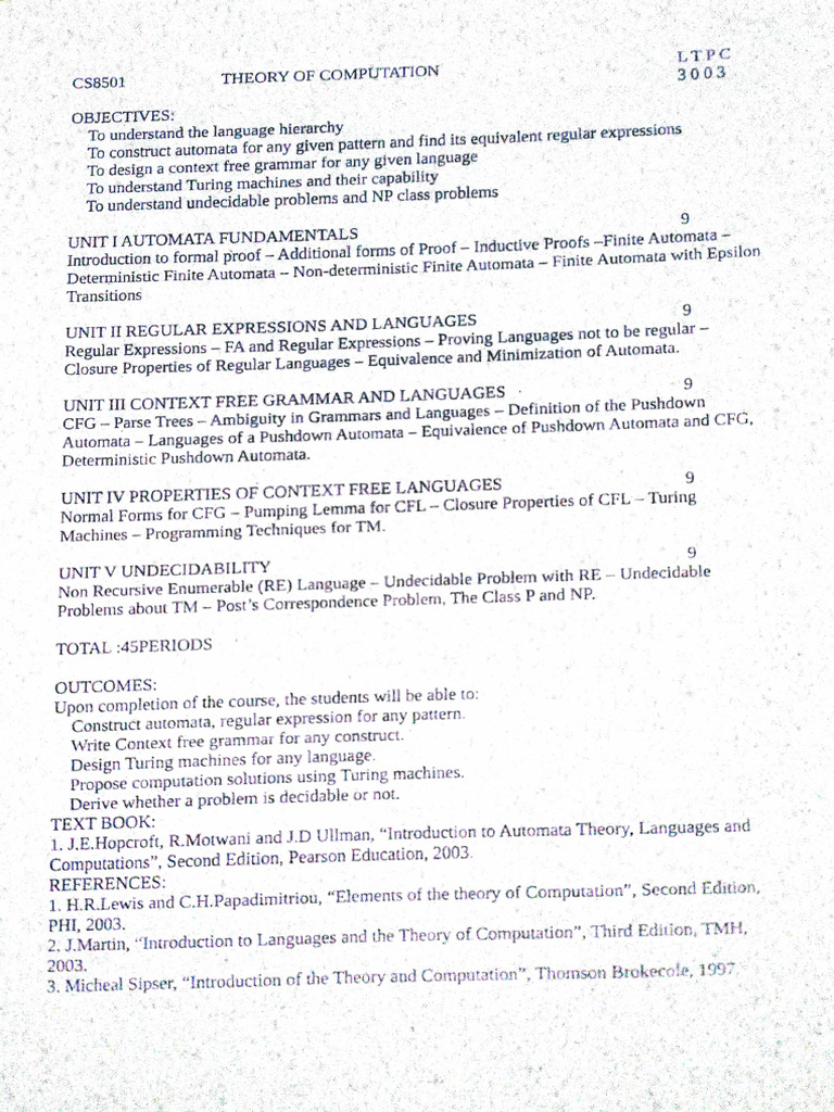 UNIT-1 Automata Fundamentals | PDF