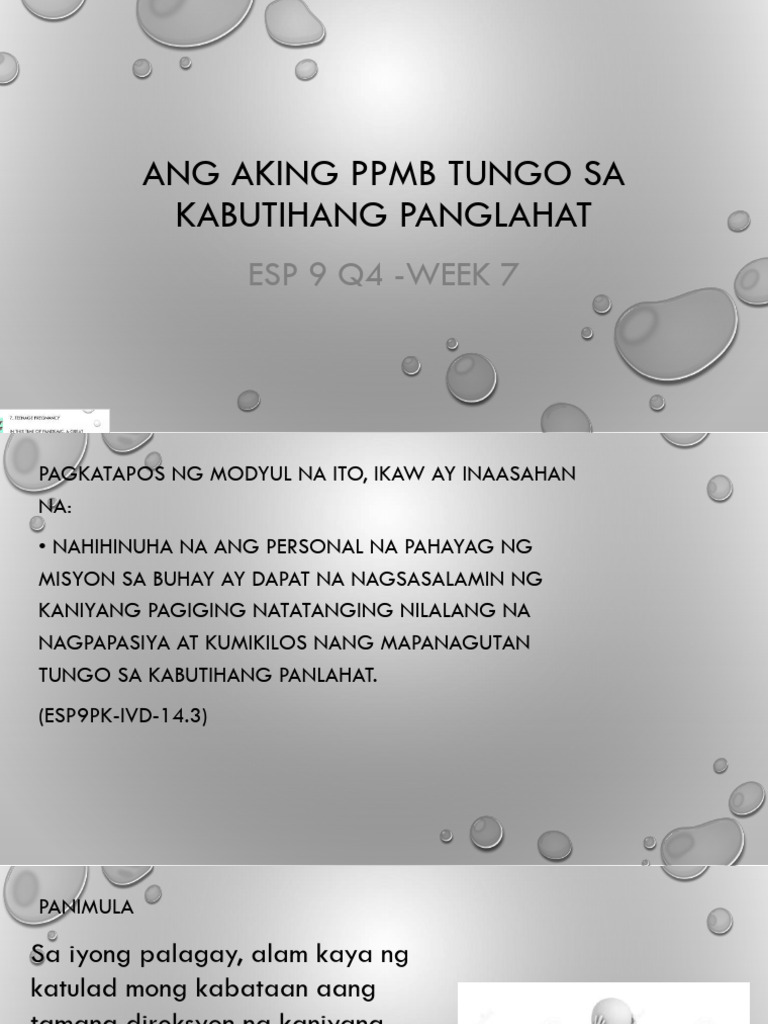 Esp q4 Week 7 and 8 Module Only | PDF