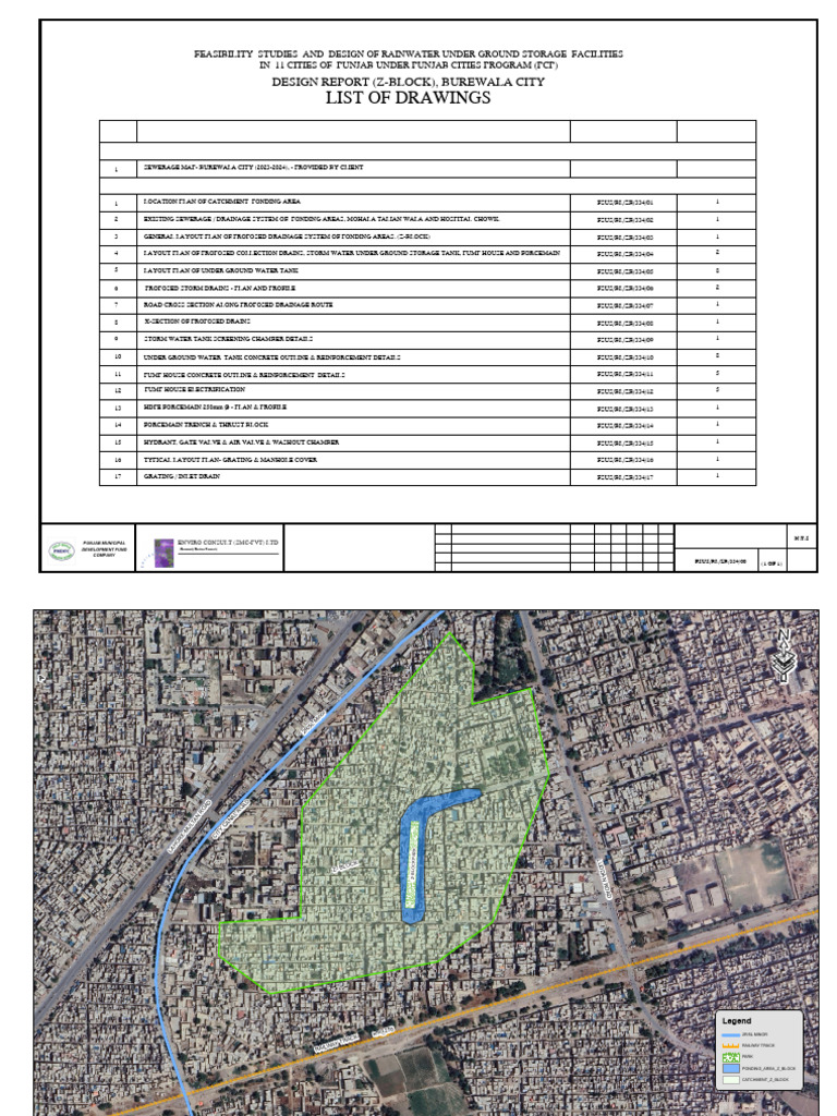 Binder Design Report Drawings Z-block Burewala | PDF | Storm Drain ...