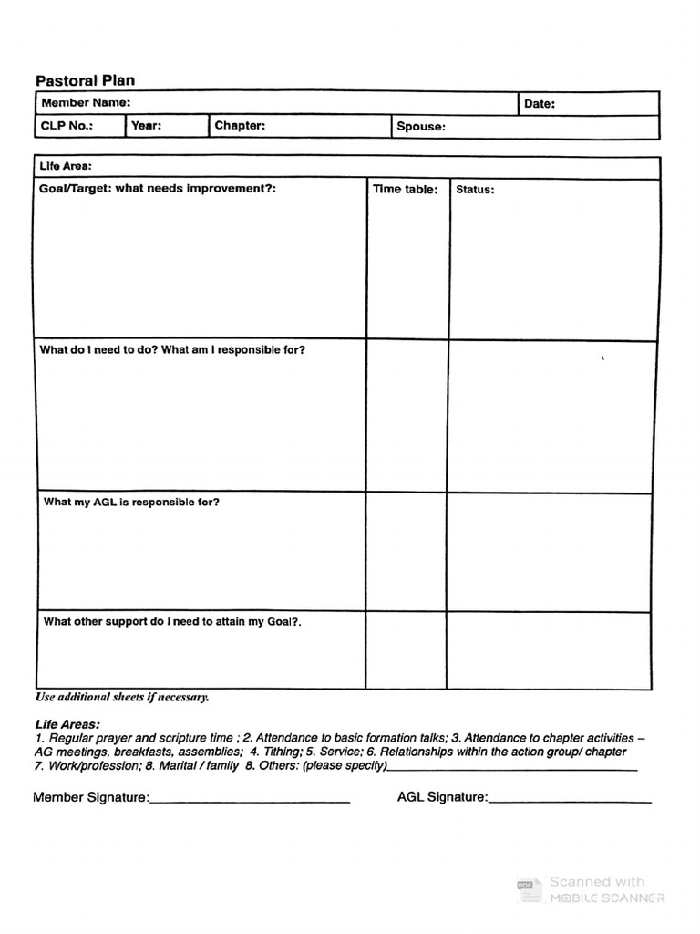 Pastoral Plan | PDF