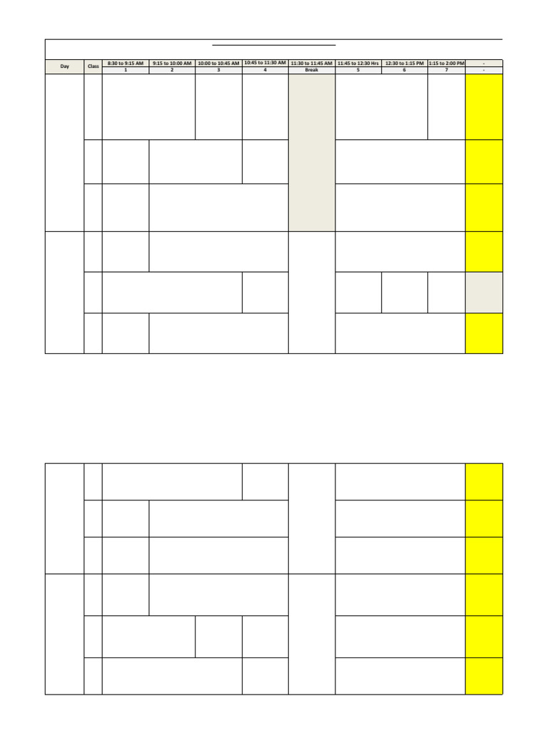 Time Table Session 24-25 CIT GCT (W) GRW | PDF | Information Technology ...