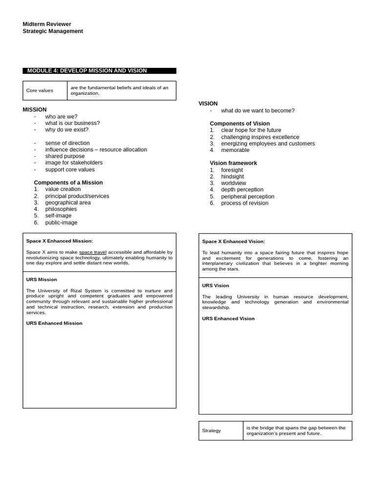 SM - Midterm Reviewer | PDF | Value Chain | Sales