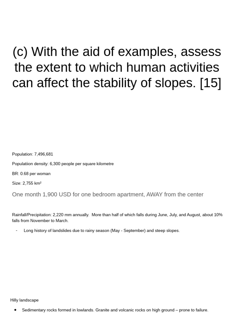 Hong Kong Slope Management (Mass Movements) | PDF | Landslide | Soil