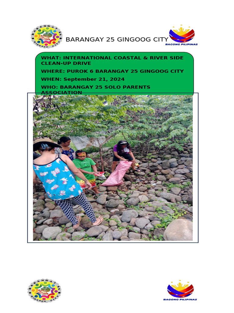 Clean-Up Drive SOLO PARENTS | PDF