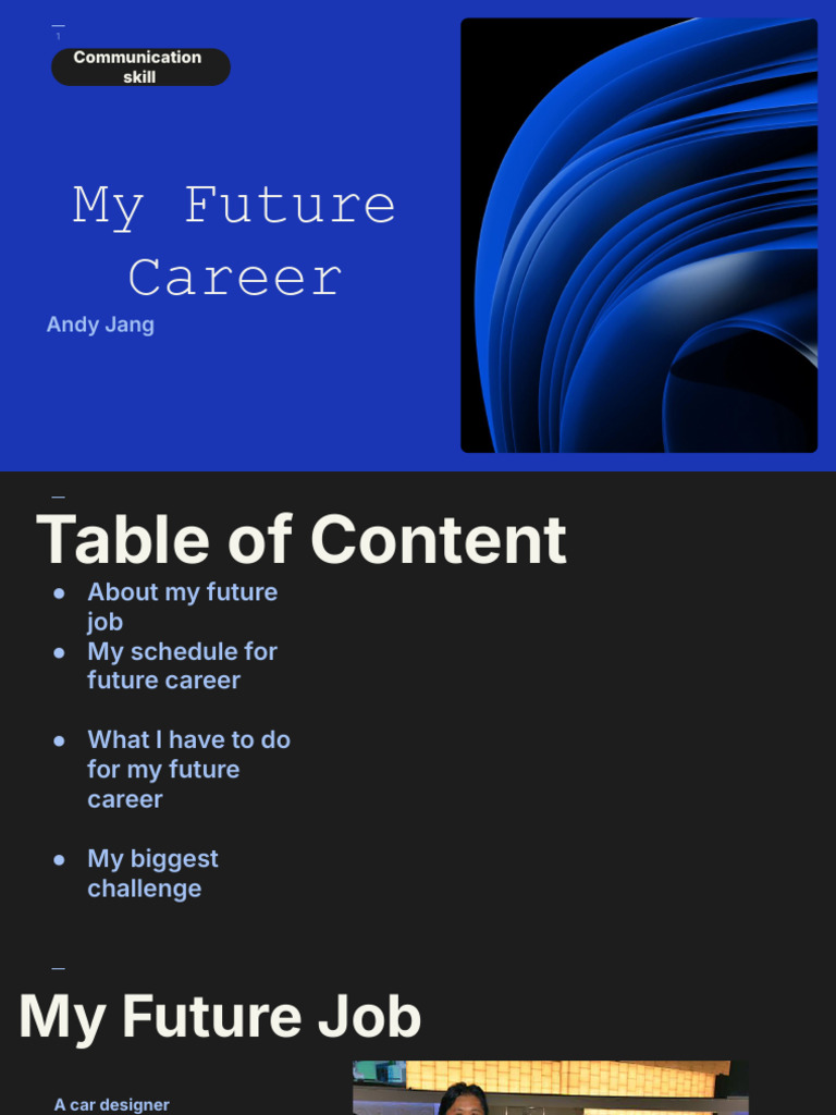 My Future Career | PDF