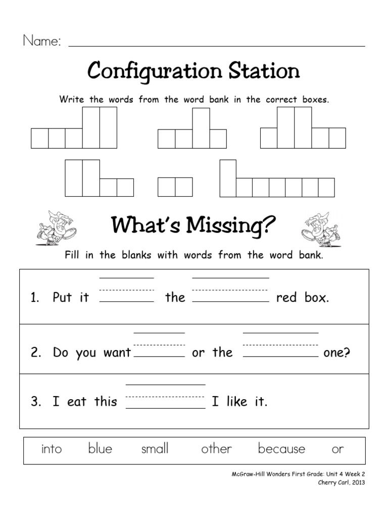 First Grade Wonders Unit 4 Week 2 Activities | PDF | Linguistics