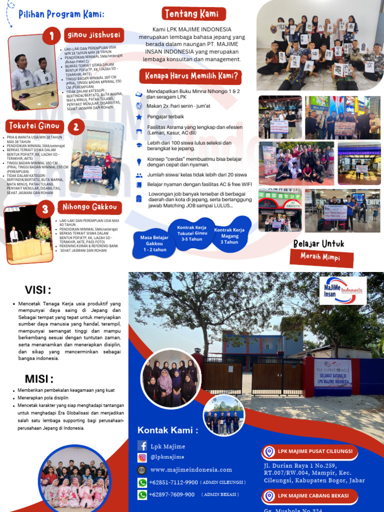 Brosur LPK Majime Update | PDF