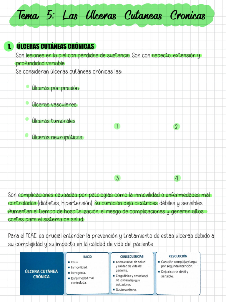 Ulceras Cutáneas Crónicas: Tipos y Tratamiento | PDF | Piel ...