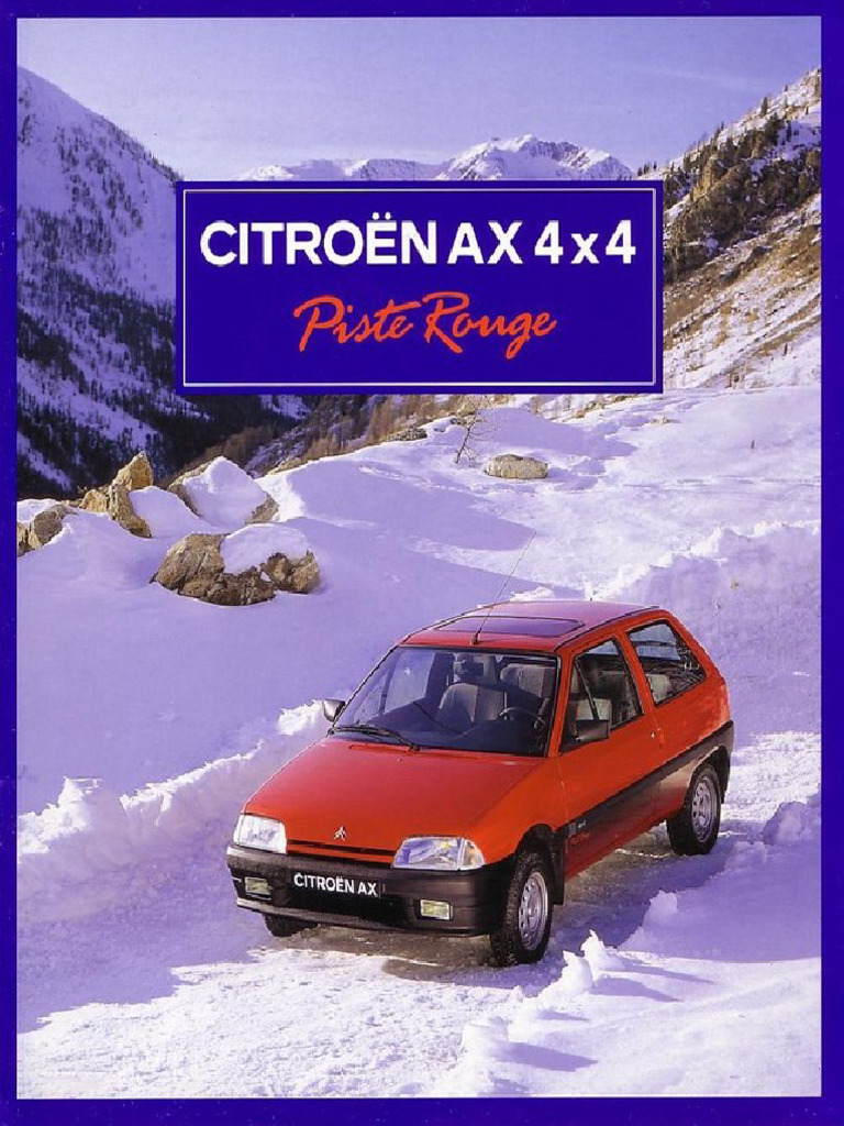 Citroen-AX-4x4-Piste-Rouge-1992 | PDF
