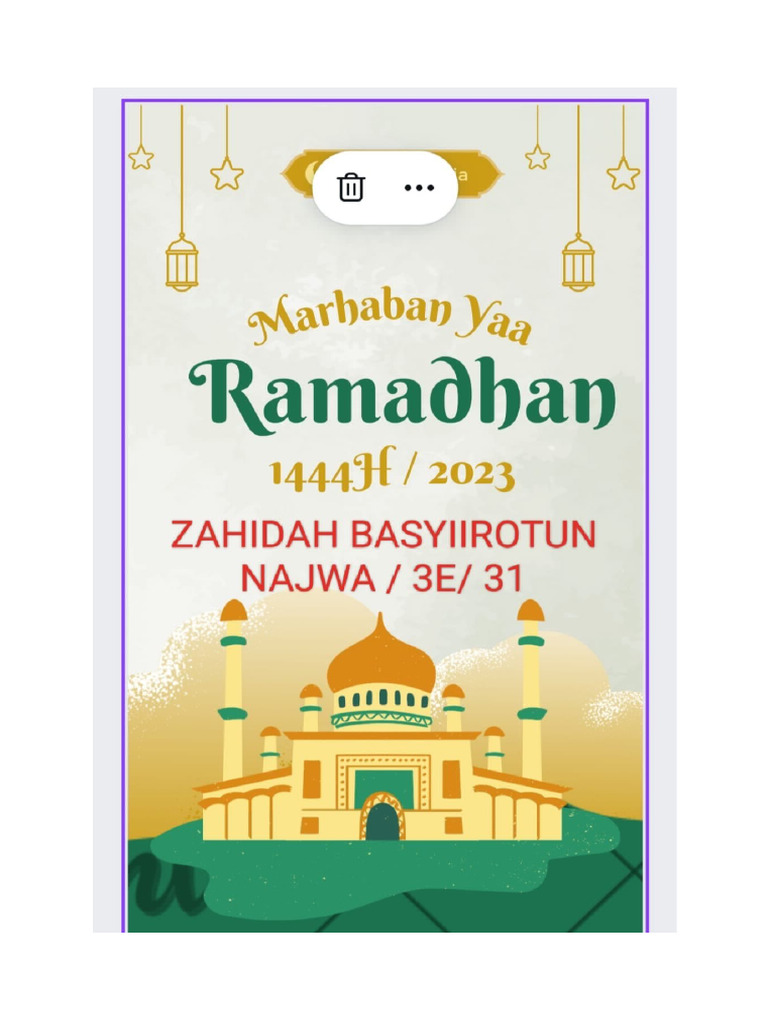 Ramadhanku Tahun Ini | PDF