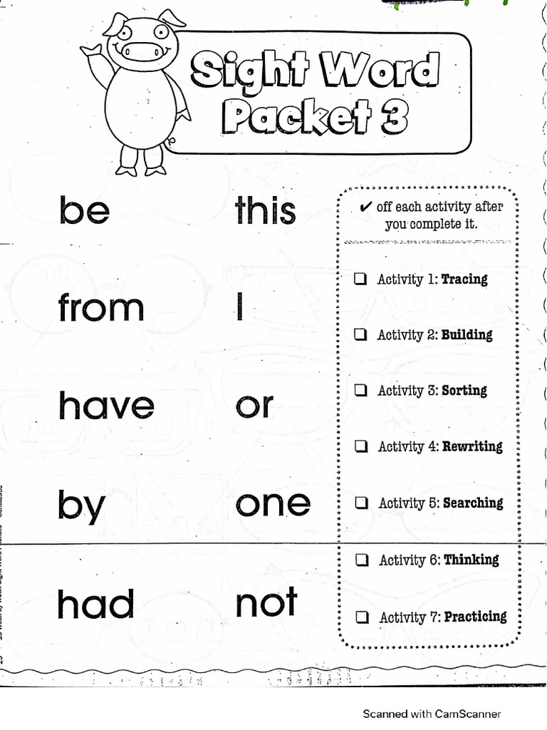Sight Words 3 | PDF