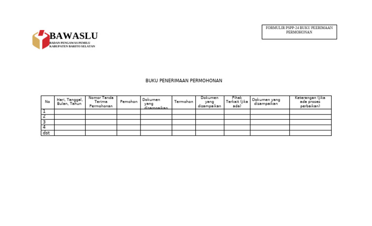 Formulir Model PSPP - 24 | PDF