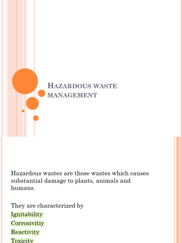 Hazardous Waste Management (3) | PDF | Waste | Hazardous Waste