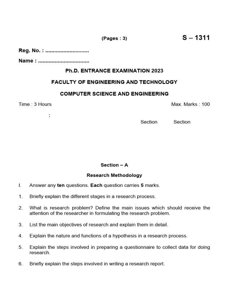 Previous Year QP - 2023 | PDF | Operating System | Scientific Method