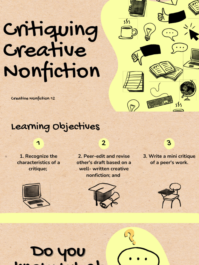 Critiquing Creative Nonfiction | PDF | Cognition | Learning