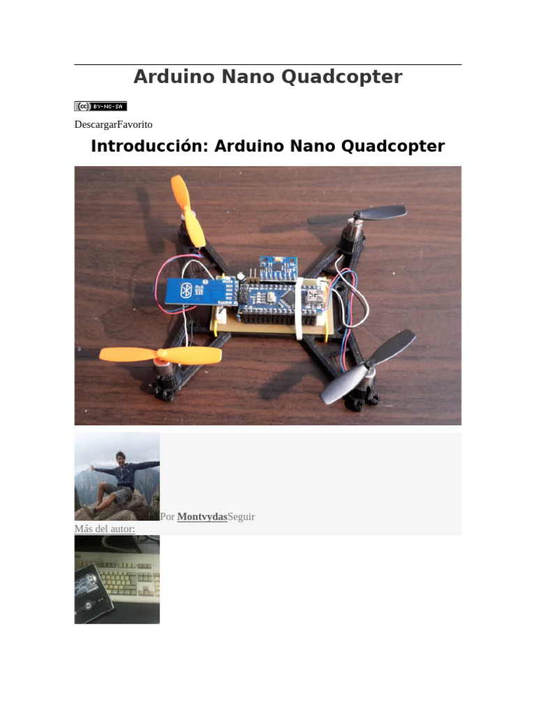 Arduino Nano Quadcopter | PDF | Corriente eléctrica | Giroscopio