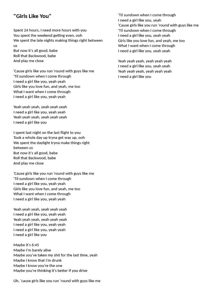 Lagu Maroon 5 | PDF | Songs Written