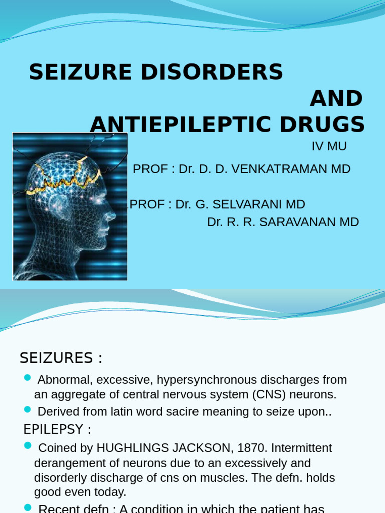 SEIZURE DISORDERS | PDF | Epilepsy | Neuroscience