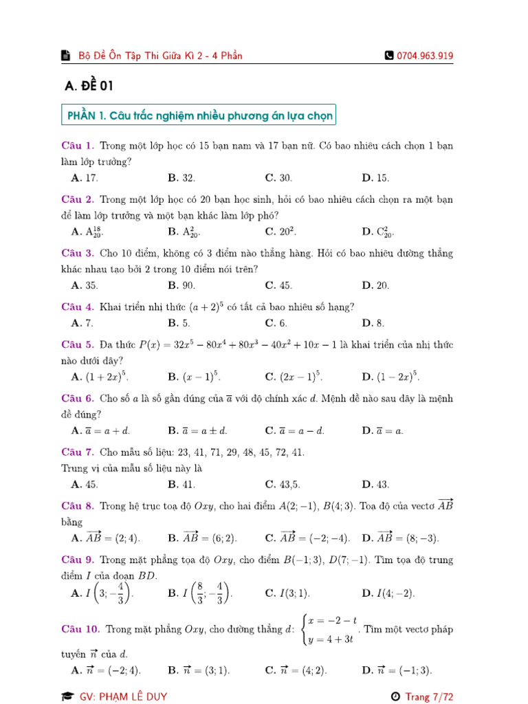 cánh diều toán 10 gk2 | PDF