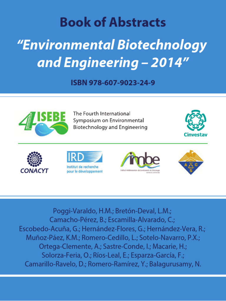 Environmental Biotechnology 2014 Abstracts | PDF | Lignin | Biorefinery