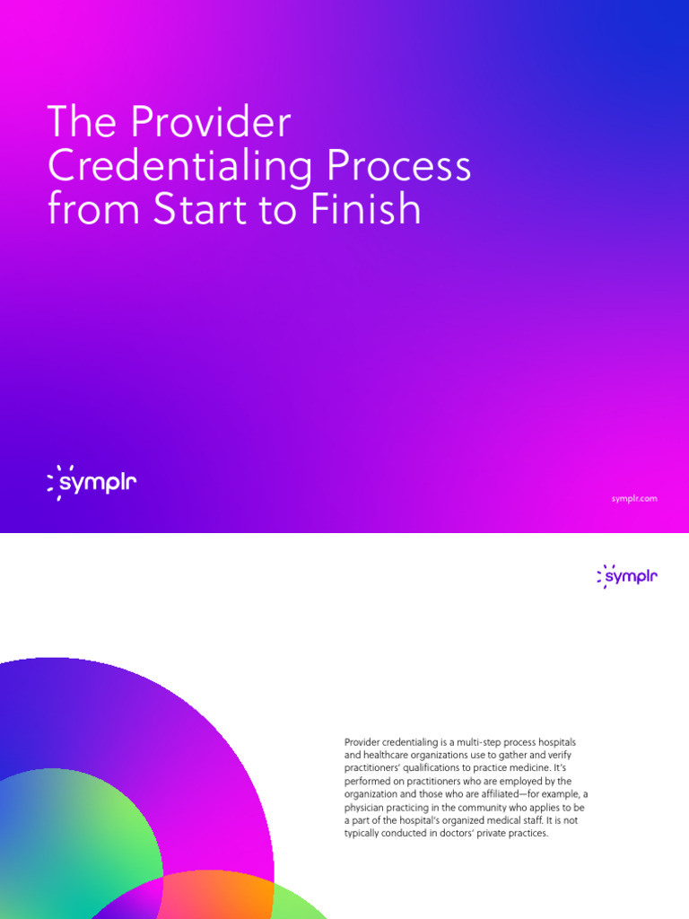 The Provider Credentialing Process From Start To Finish | PDF | Health ...