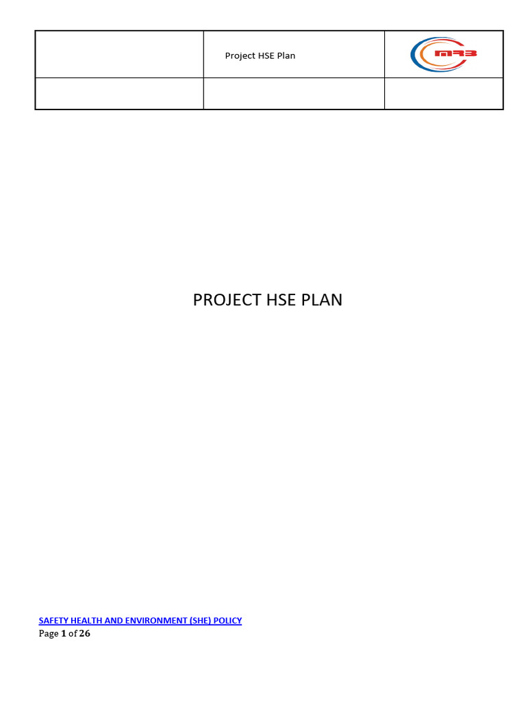 Project HSE Plan | PDF | Scaffolding | Safety