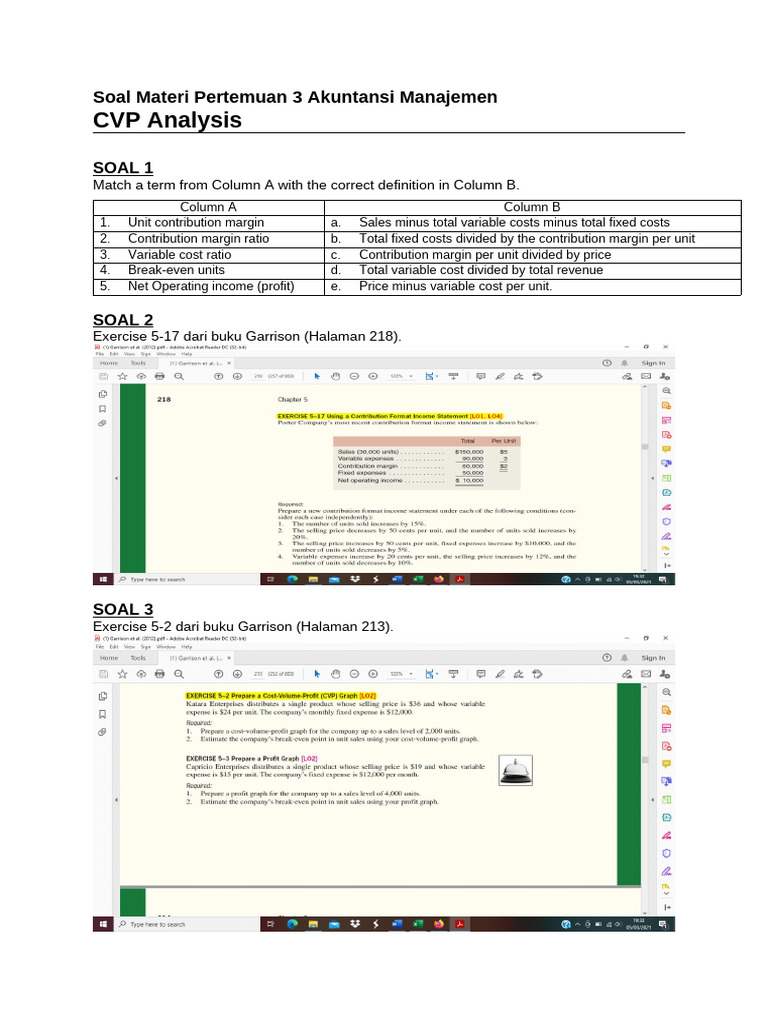 1741743725276 Soal 3 Analisis Biaya Volume Laba CVP Analysis | PDF | Economics | Management ...