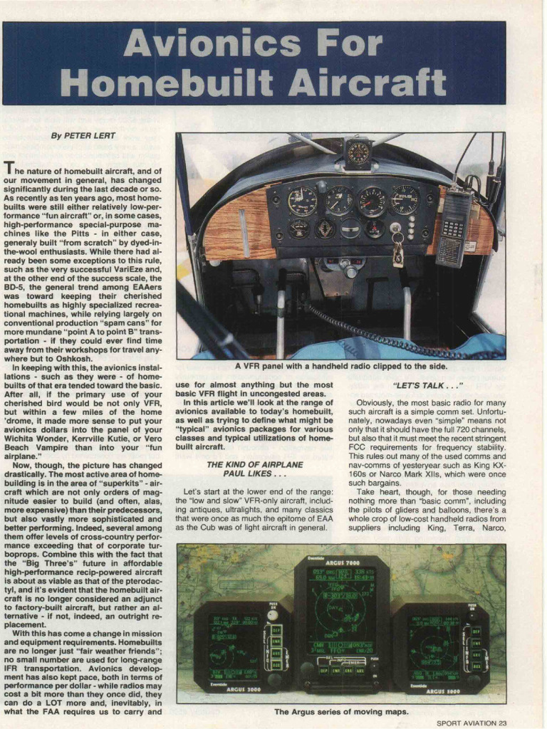 Avionics_for_homebuilt_aircraft | PDF | Instrument Flight Rules ...
