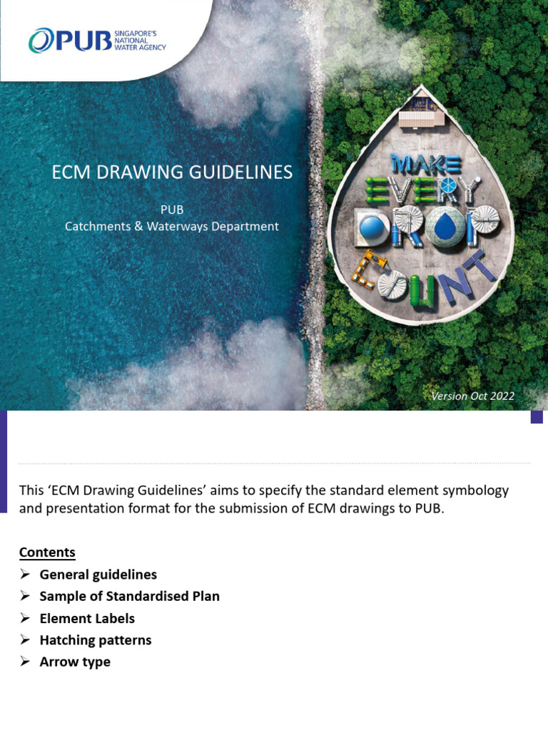 PUB ECM Drawing Guidelines 2022 | PDF | Earth Sciences | Environmental Engineering