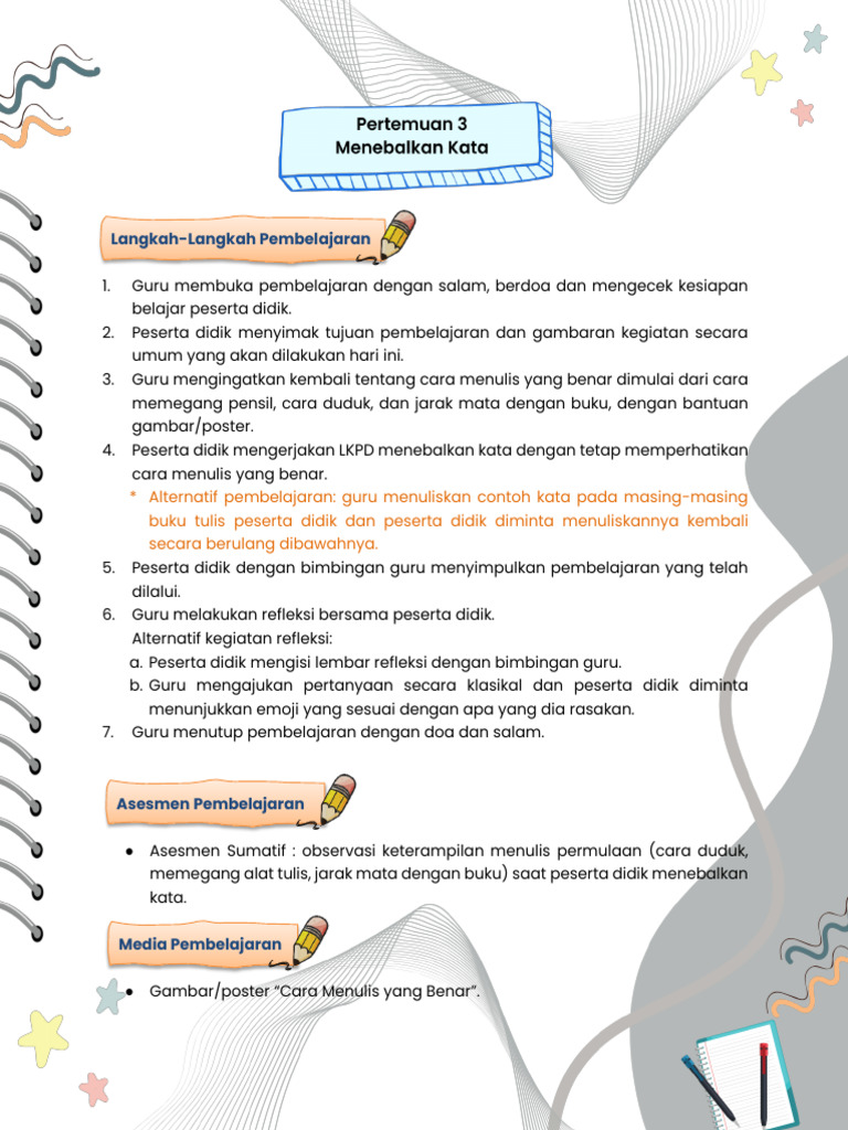 5071 Kegiatan Pembelajaran 3 MA Sucik Ike Wahyuni Bahasa Indonesia Fase a Kelas 1 1 | PDF
