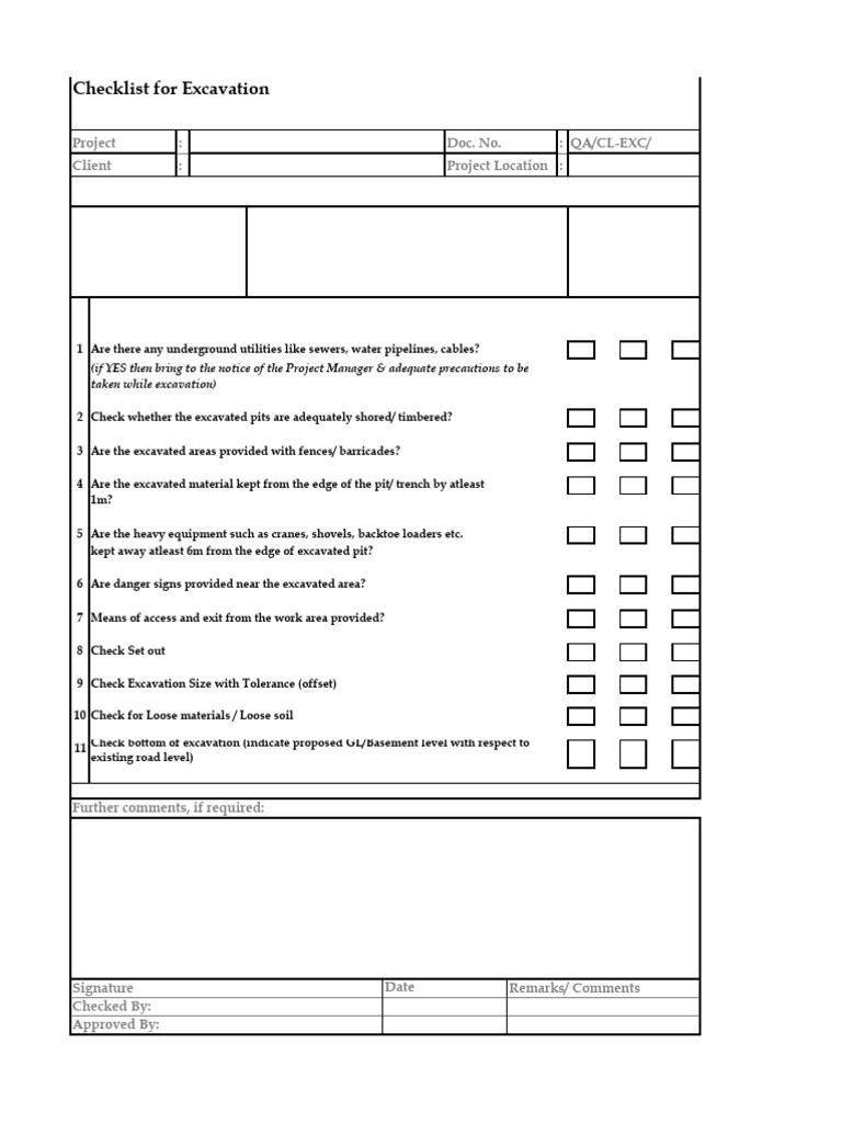 Quality Control Checklist | PDF | Concrete | Mechanical Engineering