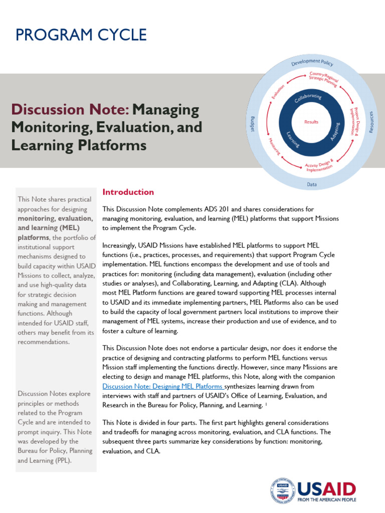 DN - Managing Mel Platforms Final 2021 | PDF | Evaluation | United ...