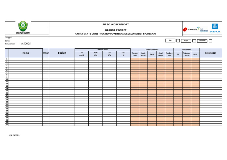 Dcu Fit To Work Cscods | PDF