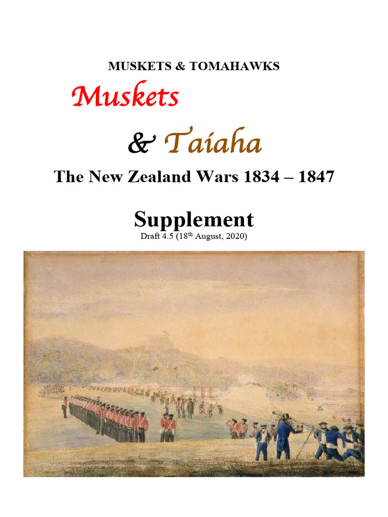 M&T New Zealand Wars 1843-1847 Supplement | PDF | Infantry | Warfare