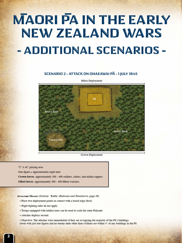 Maori Pa in The Early New Zealand Wars Scenarios | PDF | Military ...