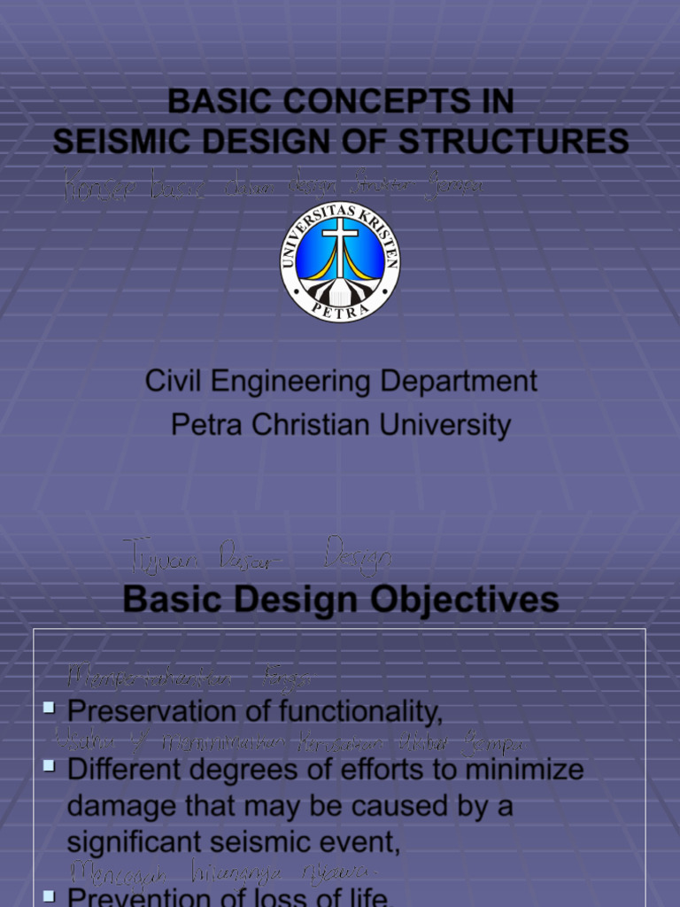 10 - Basic Concepts in Seismic Design of Structures | PDF | Bending | Earthquakes